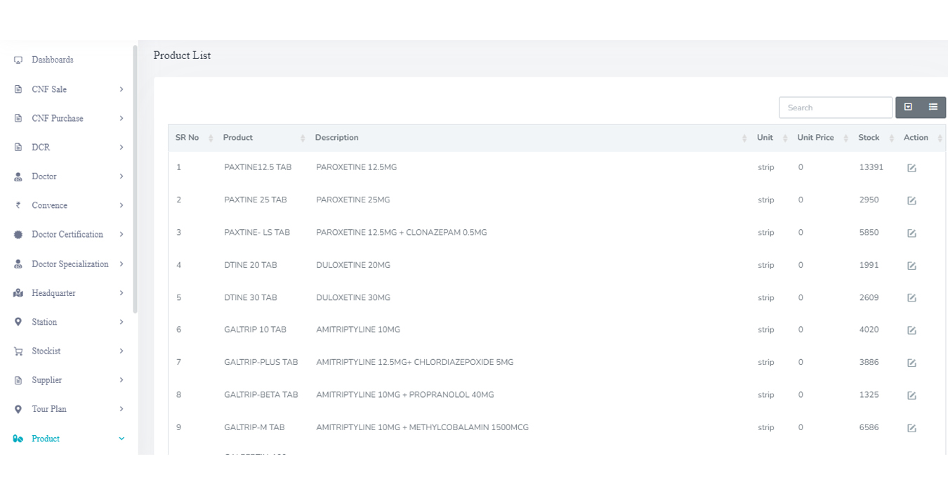 MR reporting software & App - (Daily Call Report)